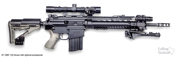 16 Inch LaRue Tactical OBR (Optimized Battle Rifle) Complete 7.62 Rifle ...